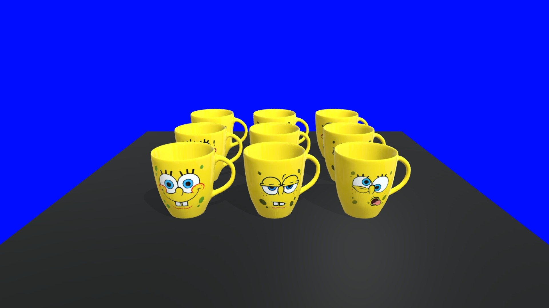 Spongebob Cups - Download Free 3D model by rogerreyes582 [7ea1cd9 ...