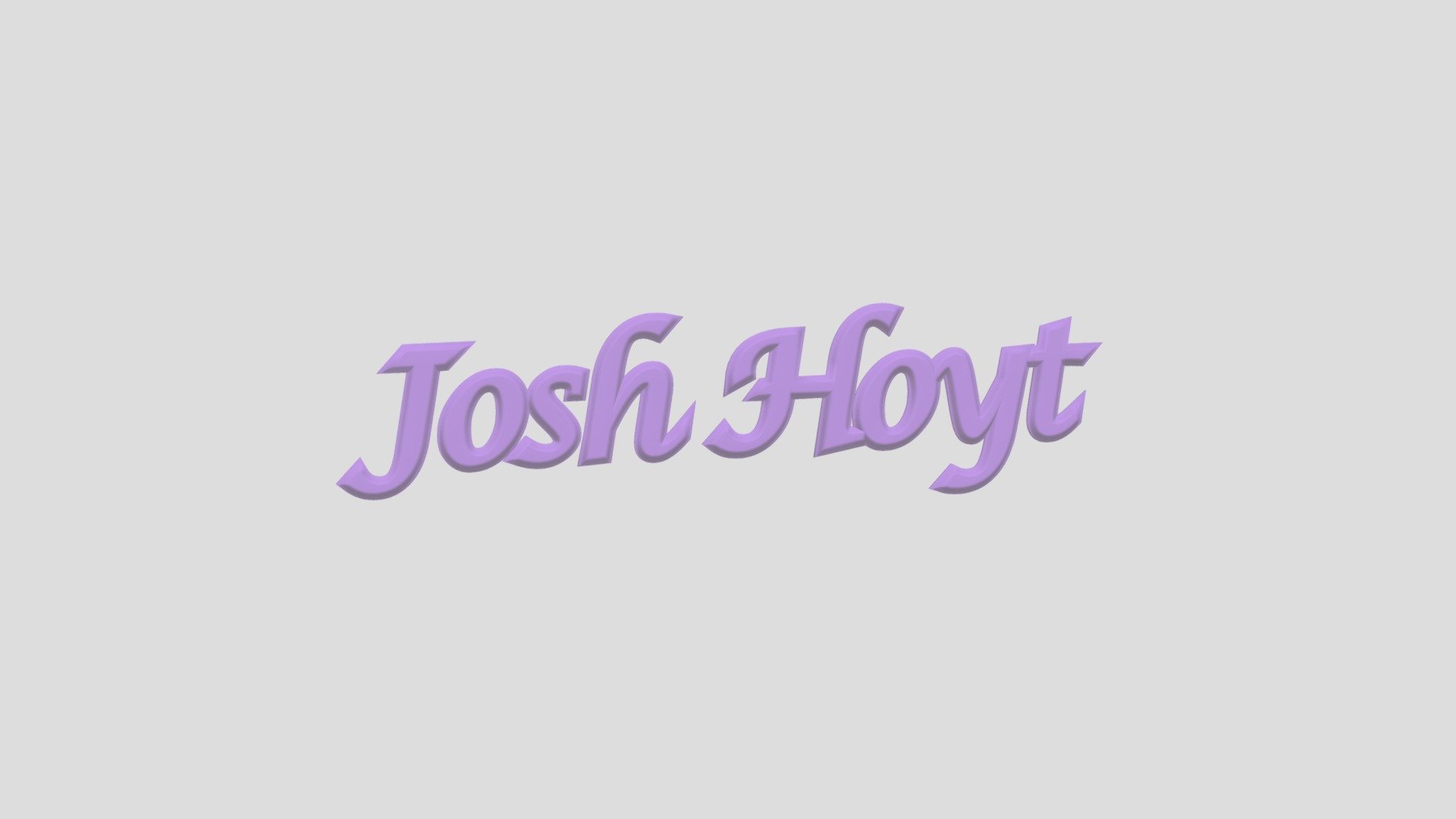 Hoyt Signature - Download Free 3D model by joshhoyt [7ea42d4] - Sketchfab