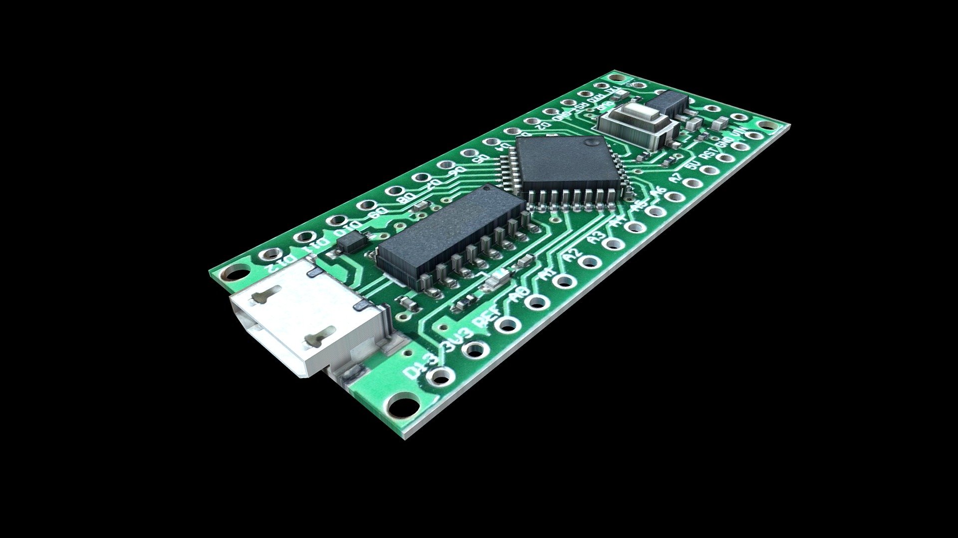LGT8F328P LQFP32 - Download Free 3D model by ismadi (@abgnokia ...