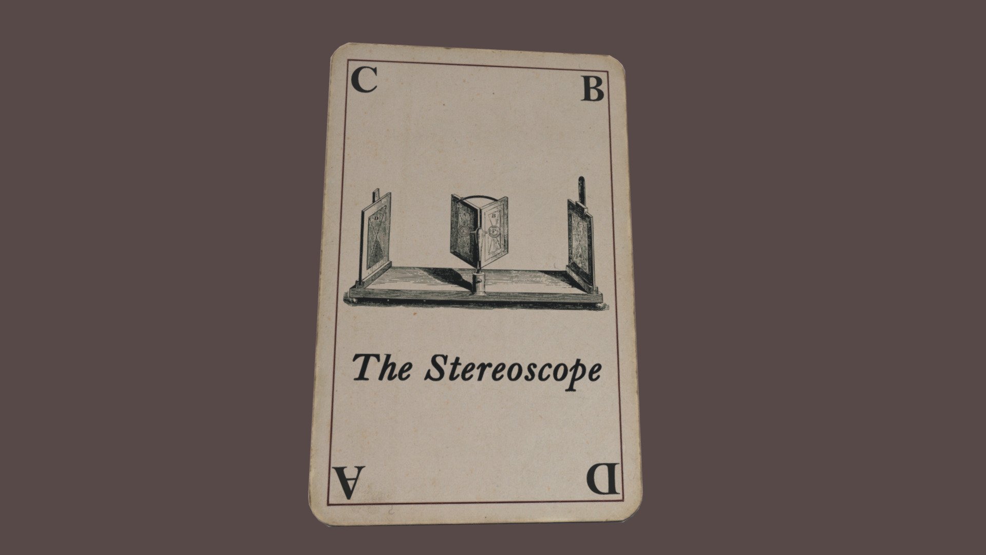 Playing card - Wheatstone stereoscope - Download Free 3D model by ...