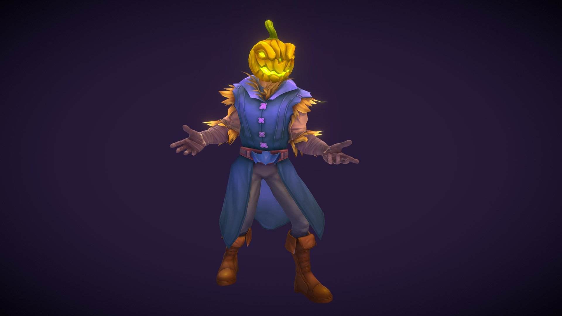 Stylized Human Male Pumpkin(Outfit) - 3D model by N-hance Studio ...