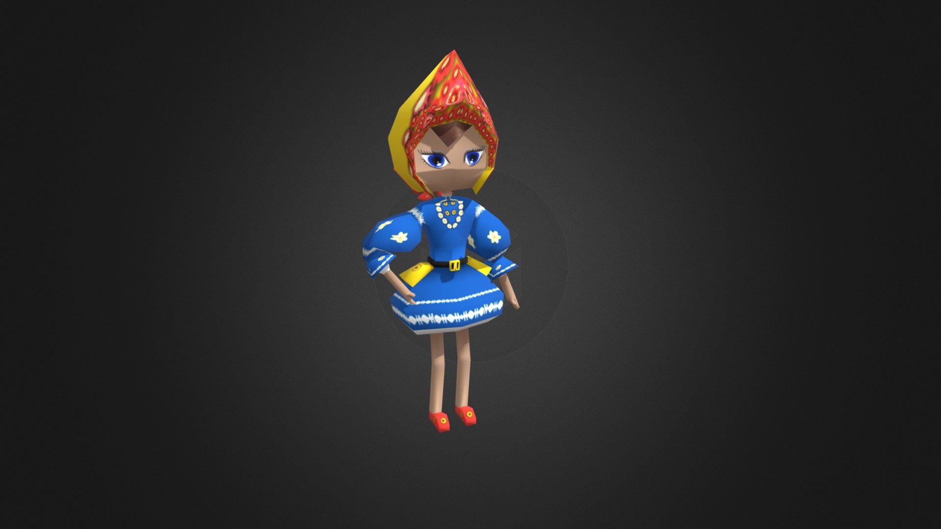 UMay character cycle animation - 3D model by 陳百薰 Pai-Hsun (@paihsun0602 ...