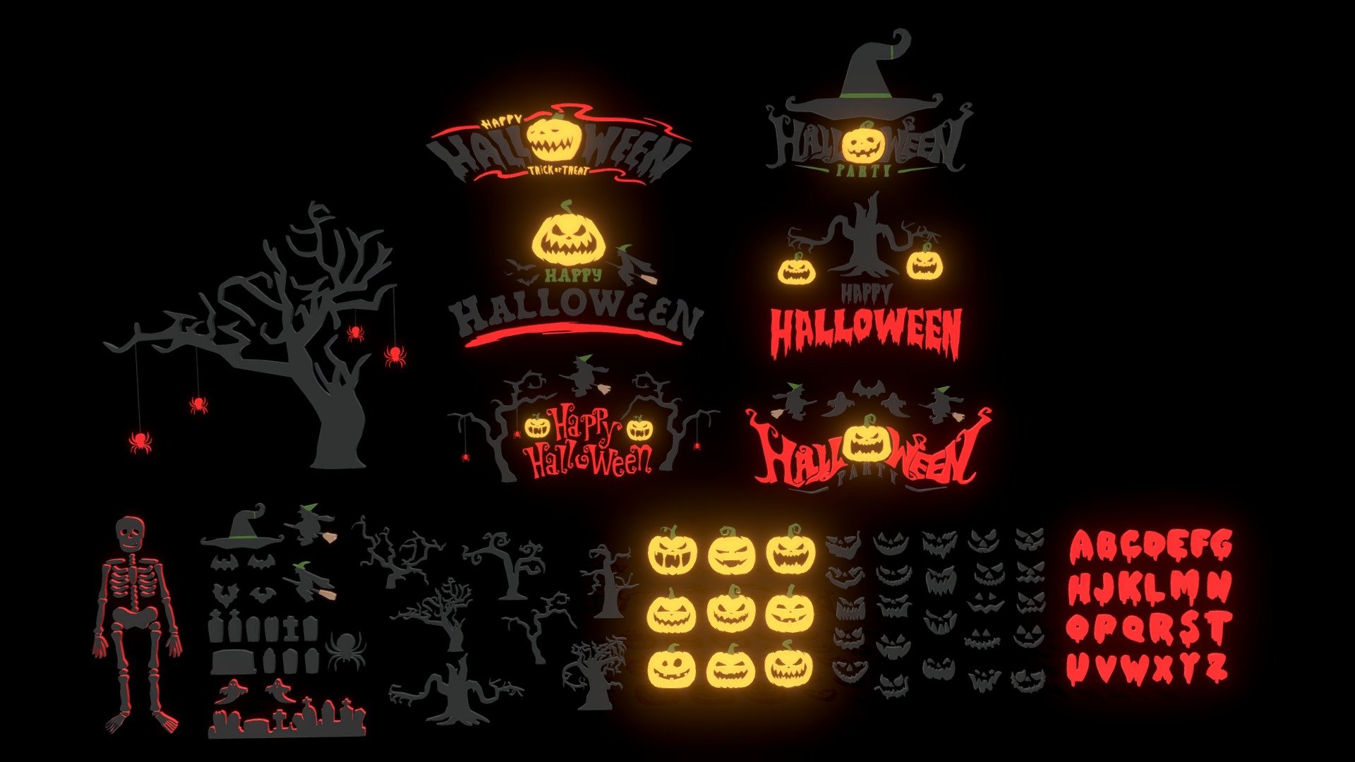 Halloween props - Buy Royalty Free 3D model by Deepak_Sharma [7ead5f2 ...