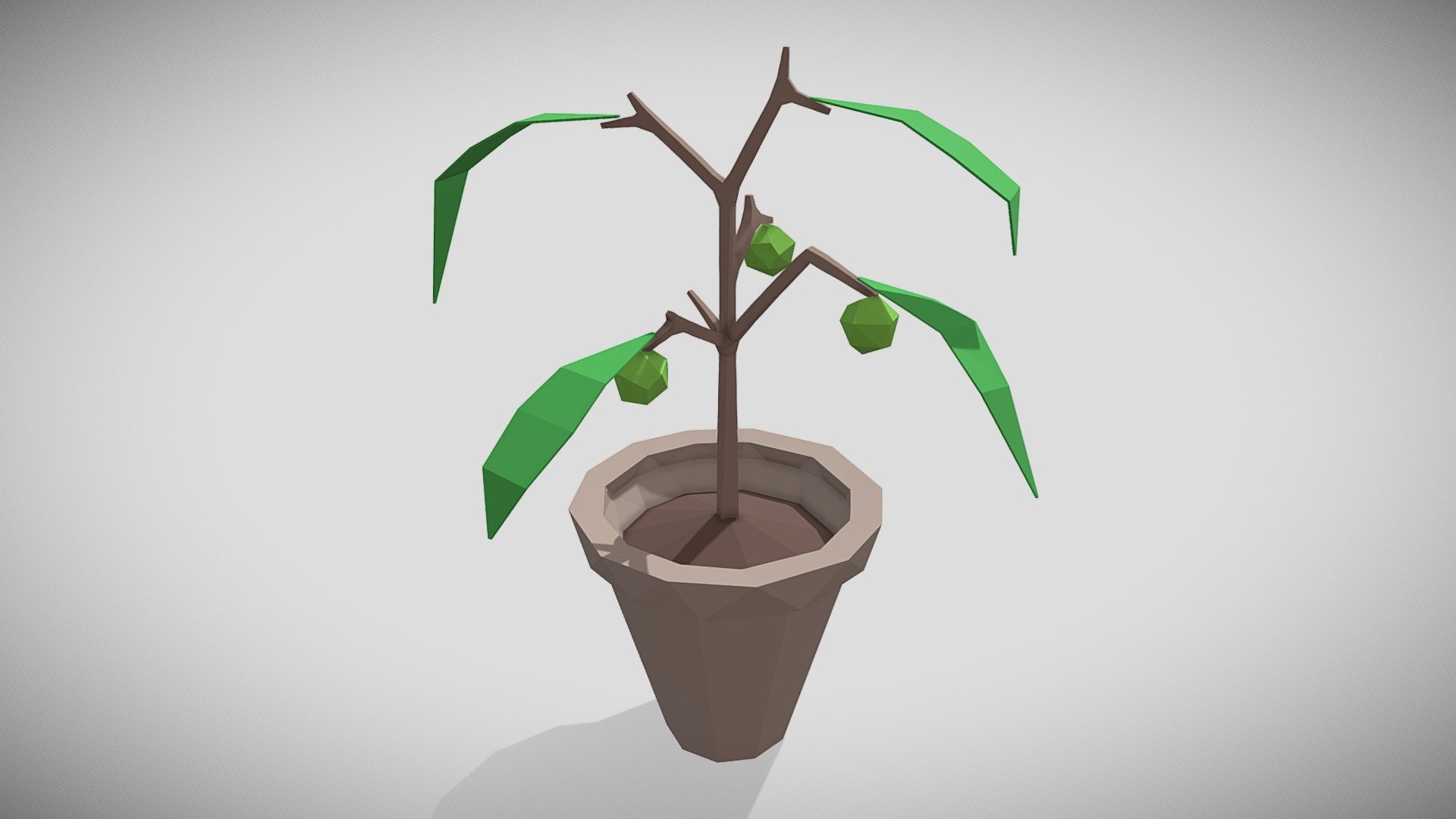 Low Poly Plant - Buy Royalty Free 3D model by AssetSource [7eb285e ...