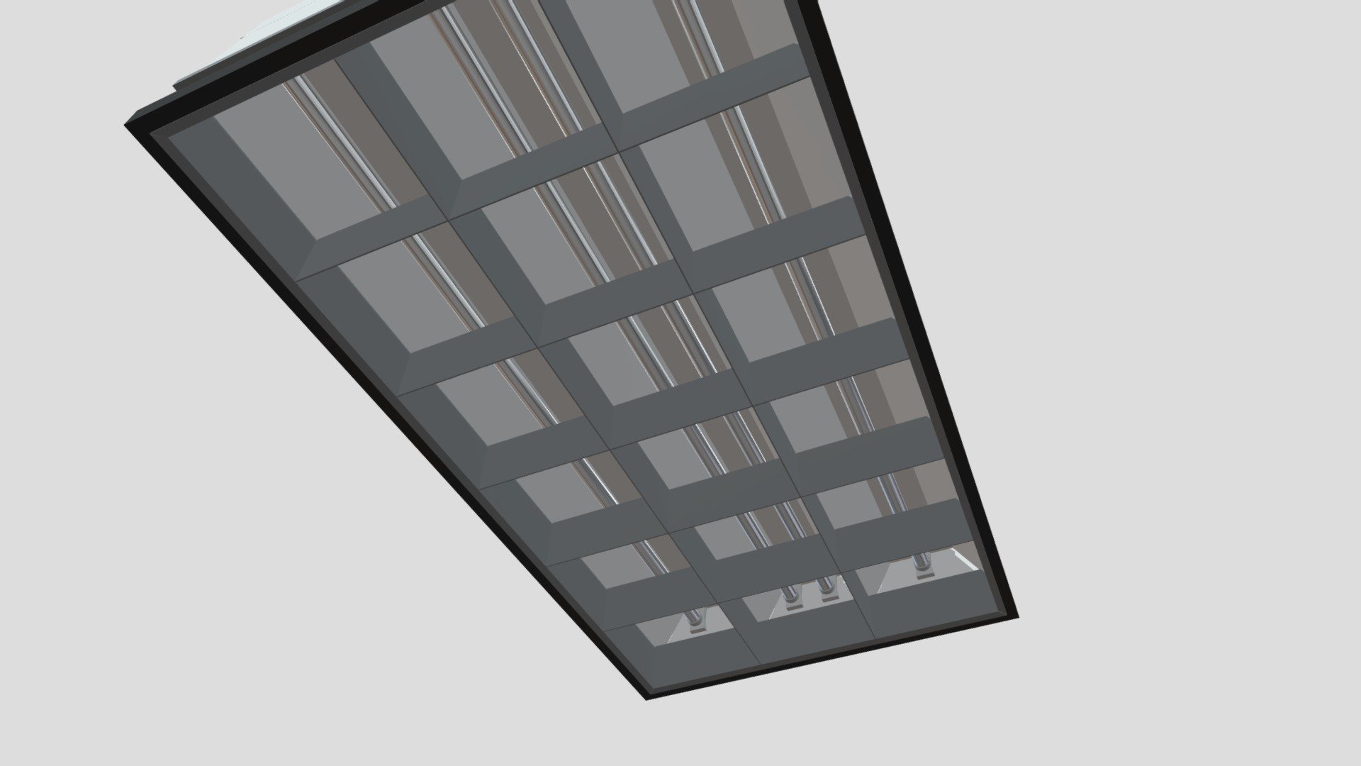 Troffer Light 3D model - Download Free 3D model by jangpoong12345 ...
