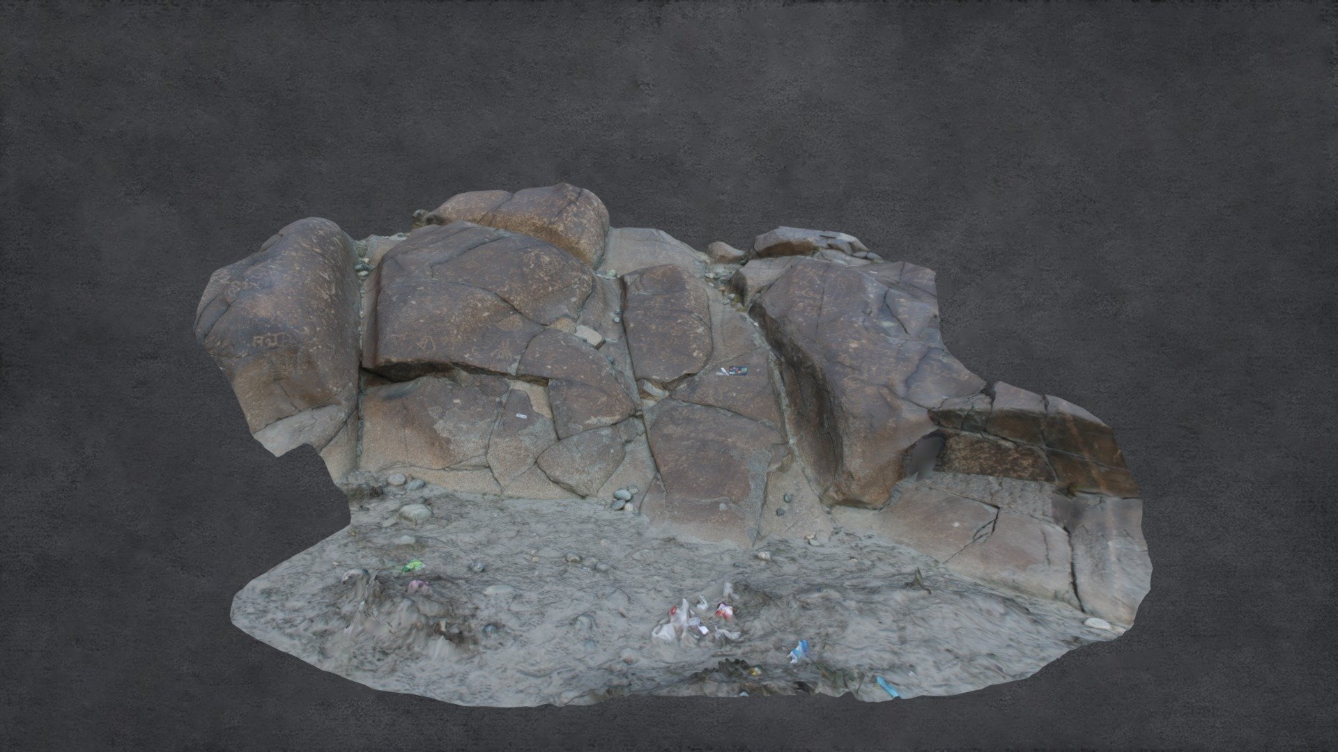 Rock Carving at MinarGah (Rock 68) - 3D model by cvlablums [7eb3436 ...