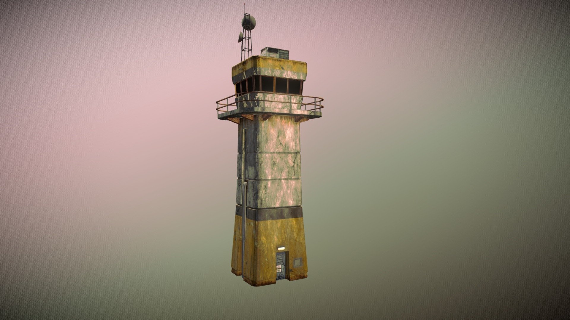 Controltower WIP - 3D model by renderverse [7eb4d38] - Sketchfab