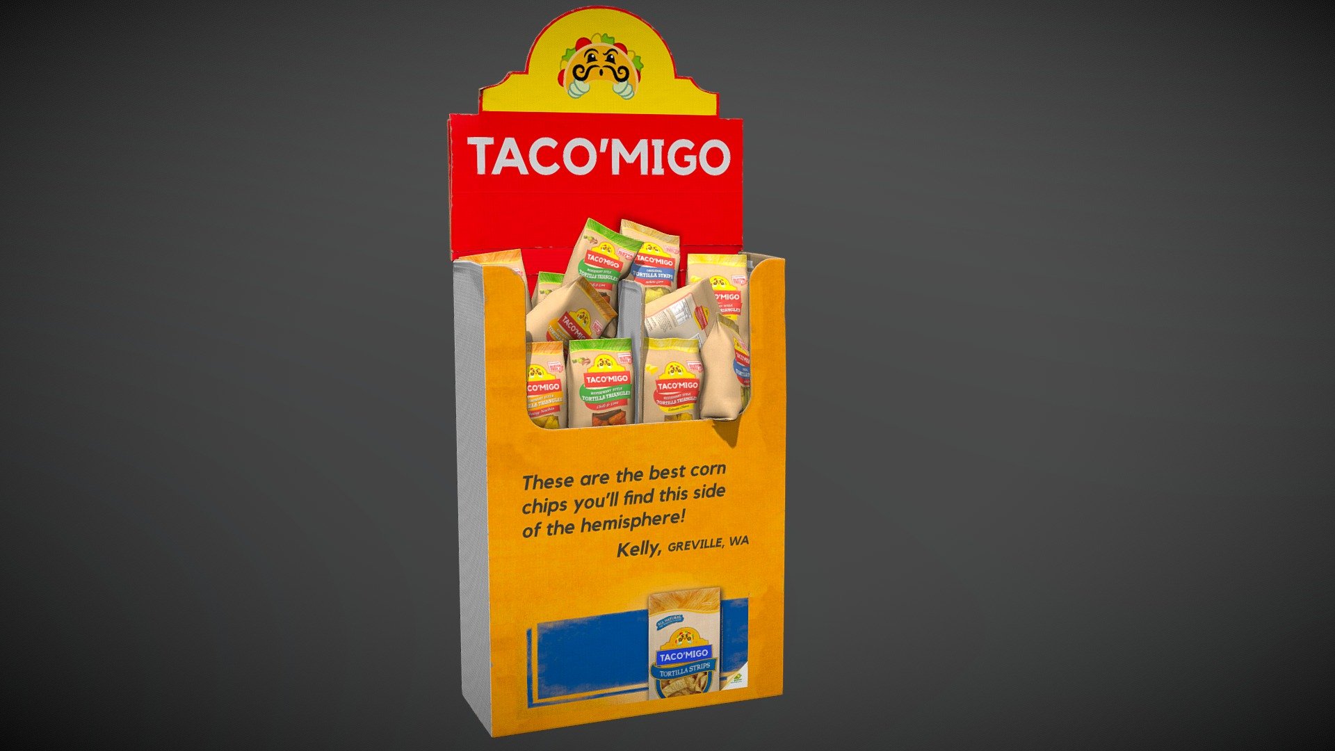 Corn Chips Crisps - Snack Shelf - Buy Royalty Free 3D model by Samuel ...