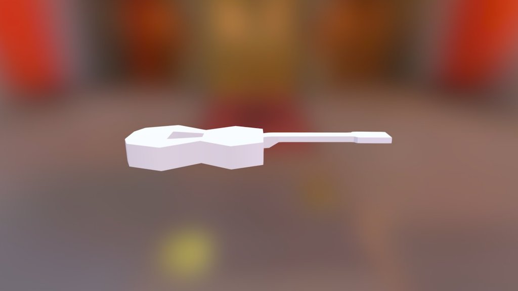 Guitar 4 - 3D model by mcleancharlotte [7eb5d0e] - Sketchfab