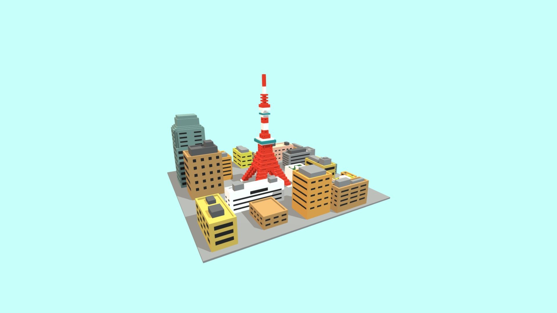 Tokyo city - Download Free 3D model by siwasu [7eb6c50] - Sketchfab