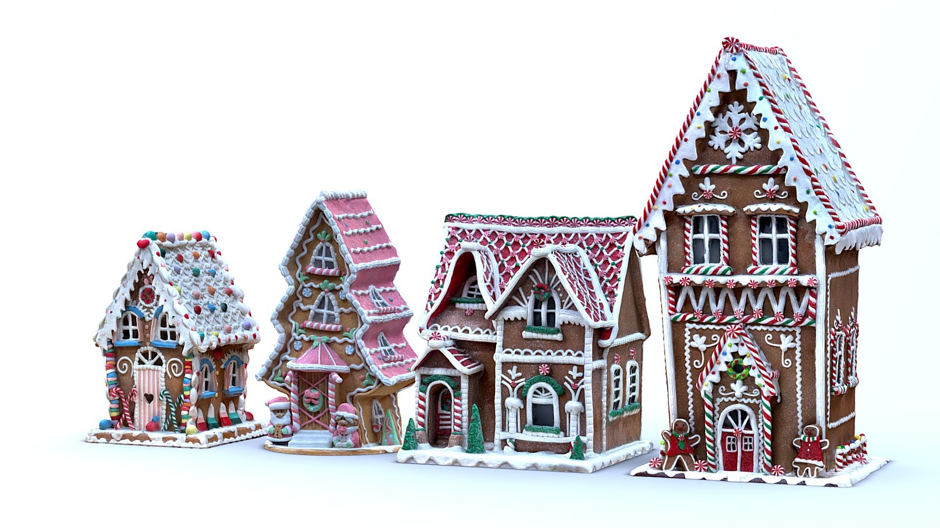 Gingerbread Houses Scan Pack - Buy Royalty Free 3D model by Austin ...