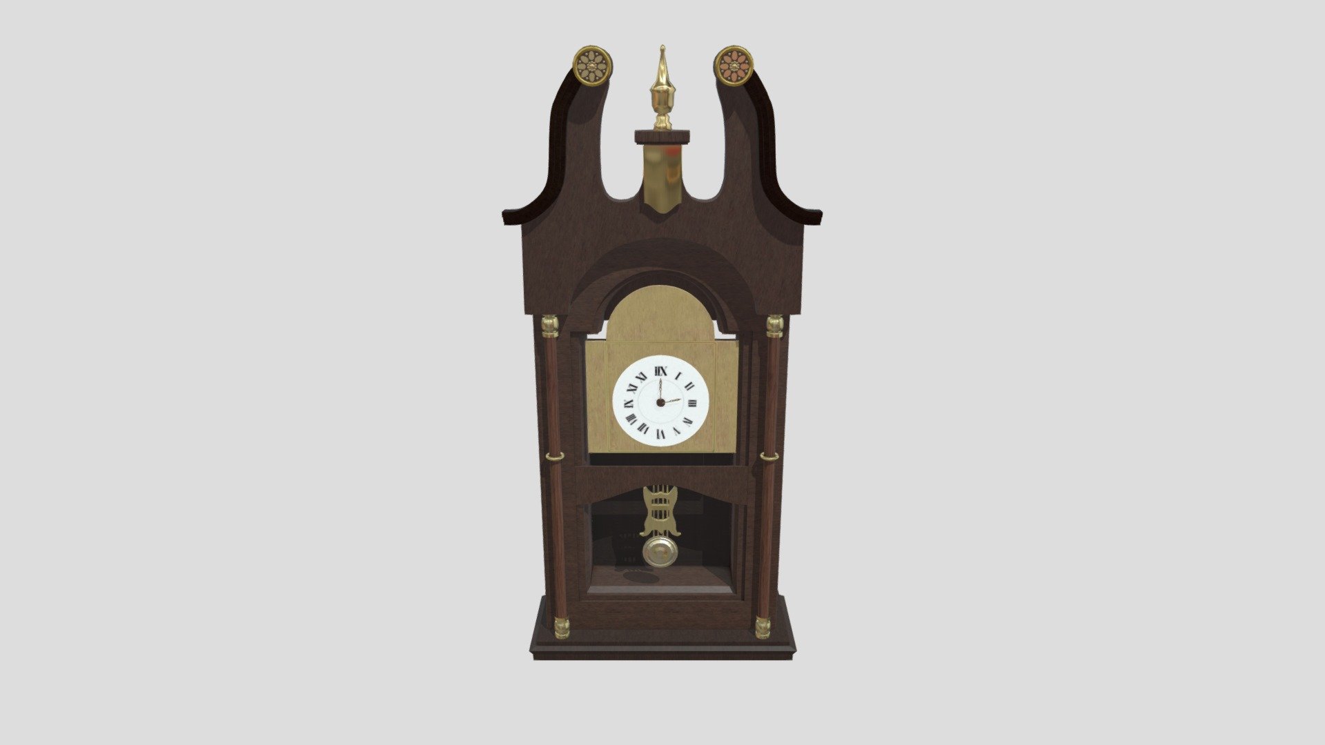 Reloj péndulo - 3D model by mosaika (@karen.ccoyllo) [7eb8953] - Sketchfab