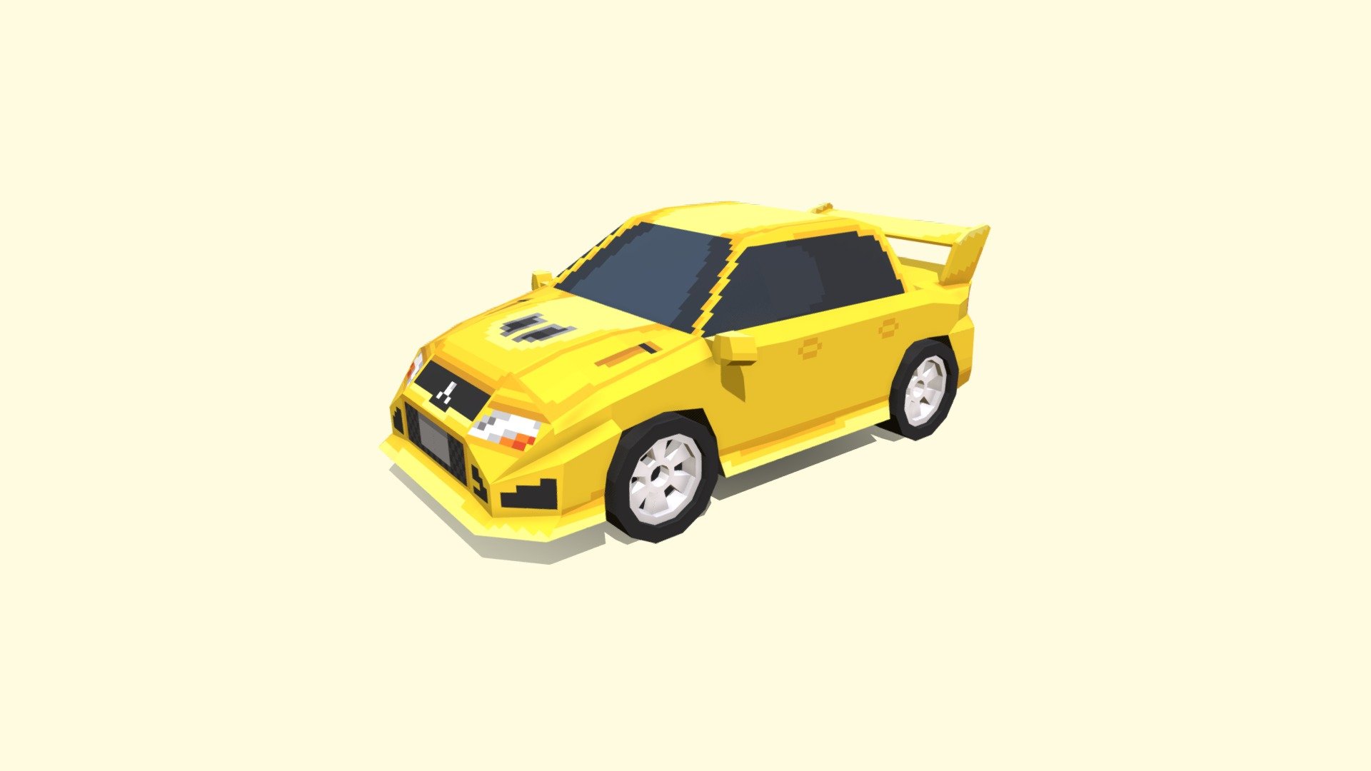 Mitsubishi Evo - Lowpoly Blockbench - 3D model by erikkes [7eb8cdc ...
