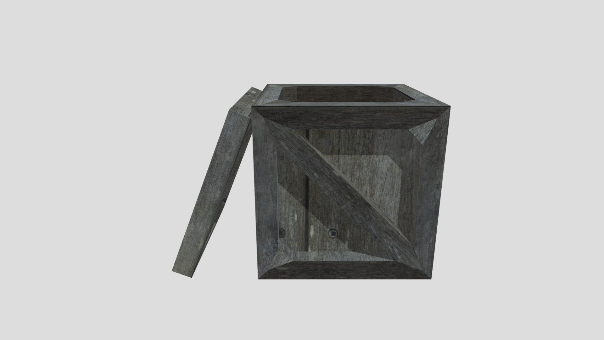 Wooden Crate (Open) - Download Free 3D model by Franczhq [7eb9e1e ...