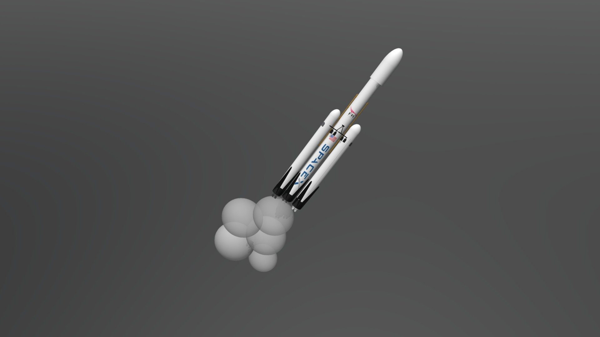 FALCON HEAVY - 3D model by Vinicius Maçaira (@viniciusmacaira) [7ebb194 ...