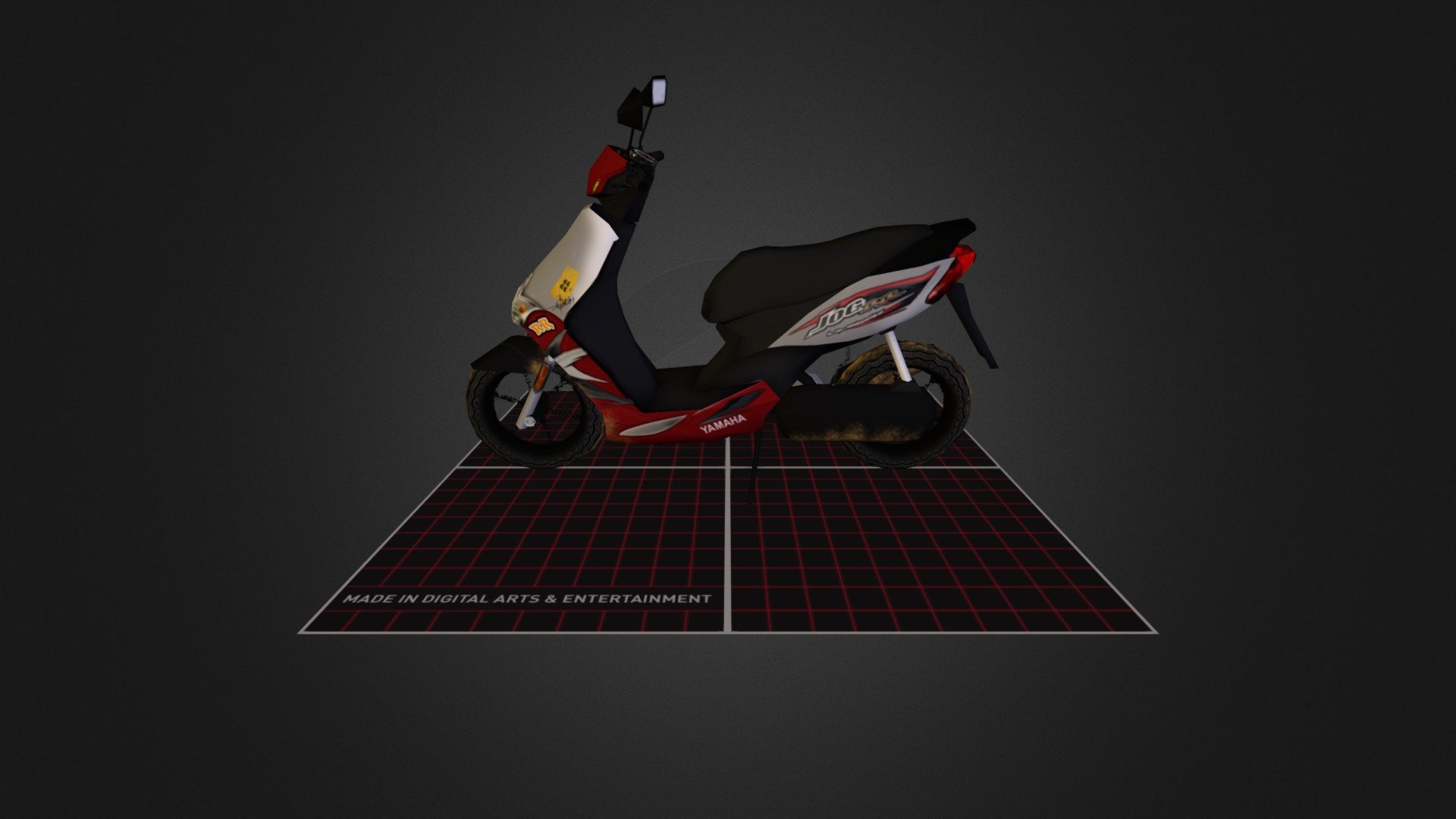 Prop Yamaha Scooter - 3D model by odin_valvekens [7ebe6e6] - Sketchfab