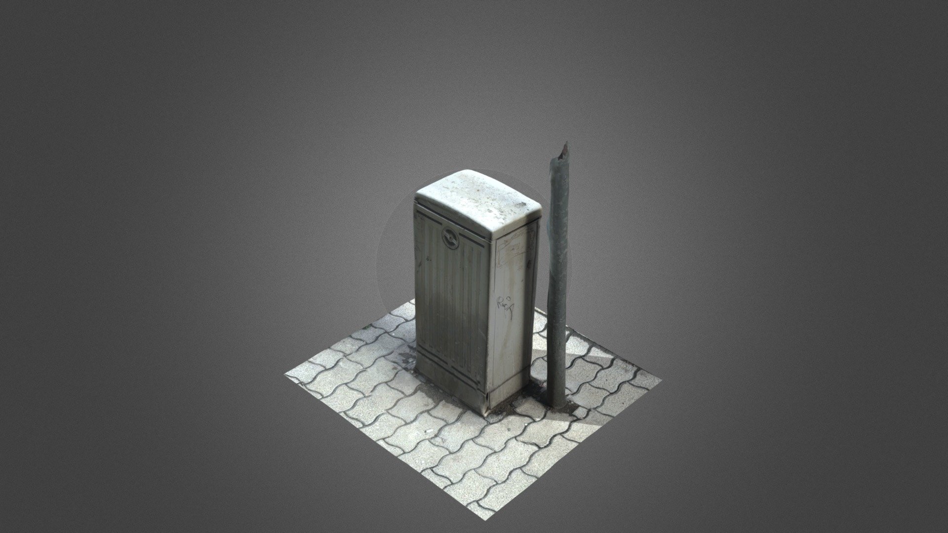 Street electronics box with graffiti scan - 3D model by Billylaviere ...