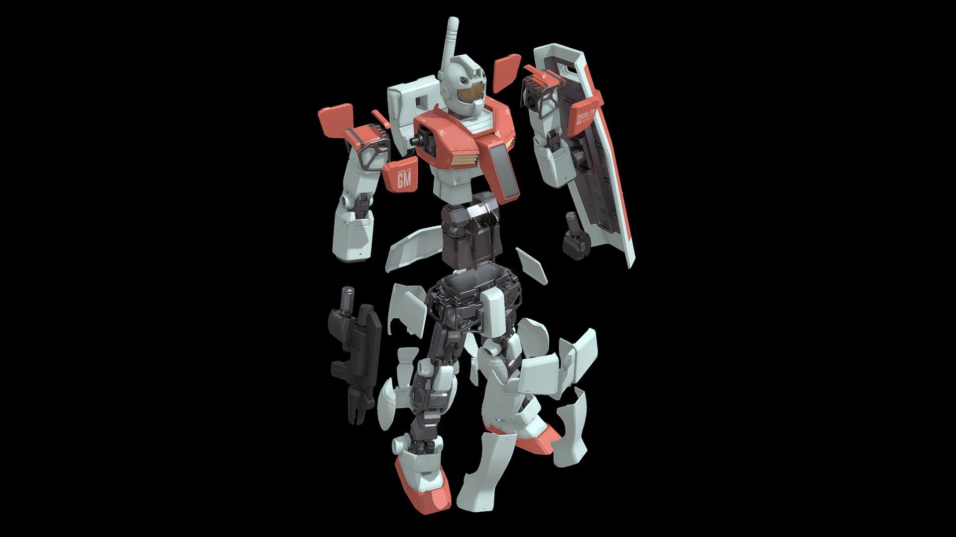 RGM-79 GM (Project M) - 3D model by mjeff [7ebffbb] - Sketchfab