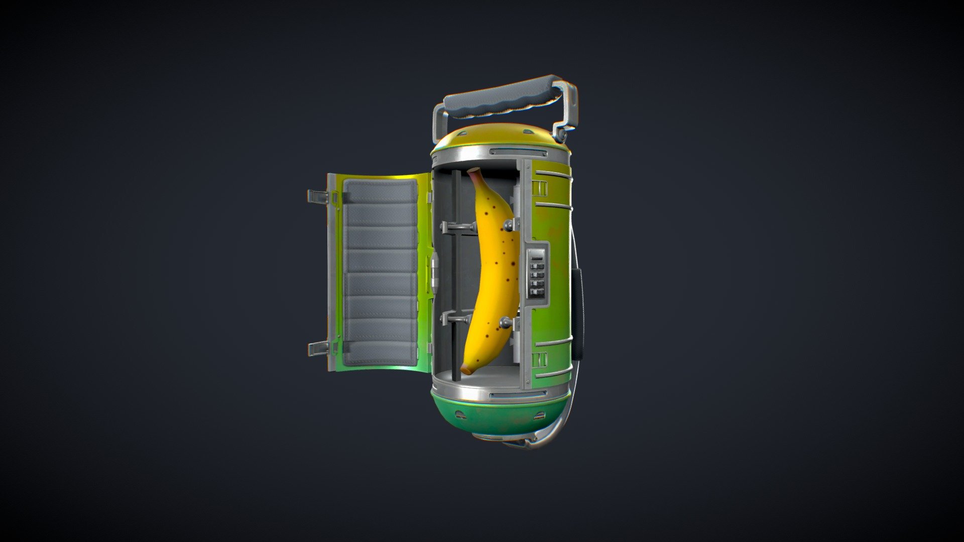 Banana Weapon - 3D model by eltejedordeluz [7ec20a9] - Sketchfab