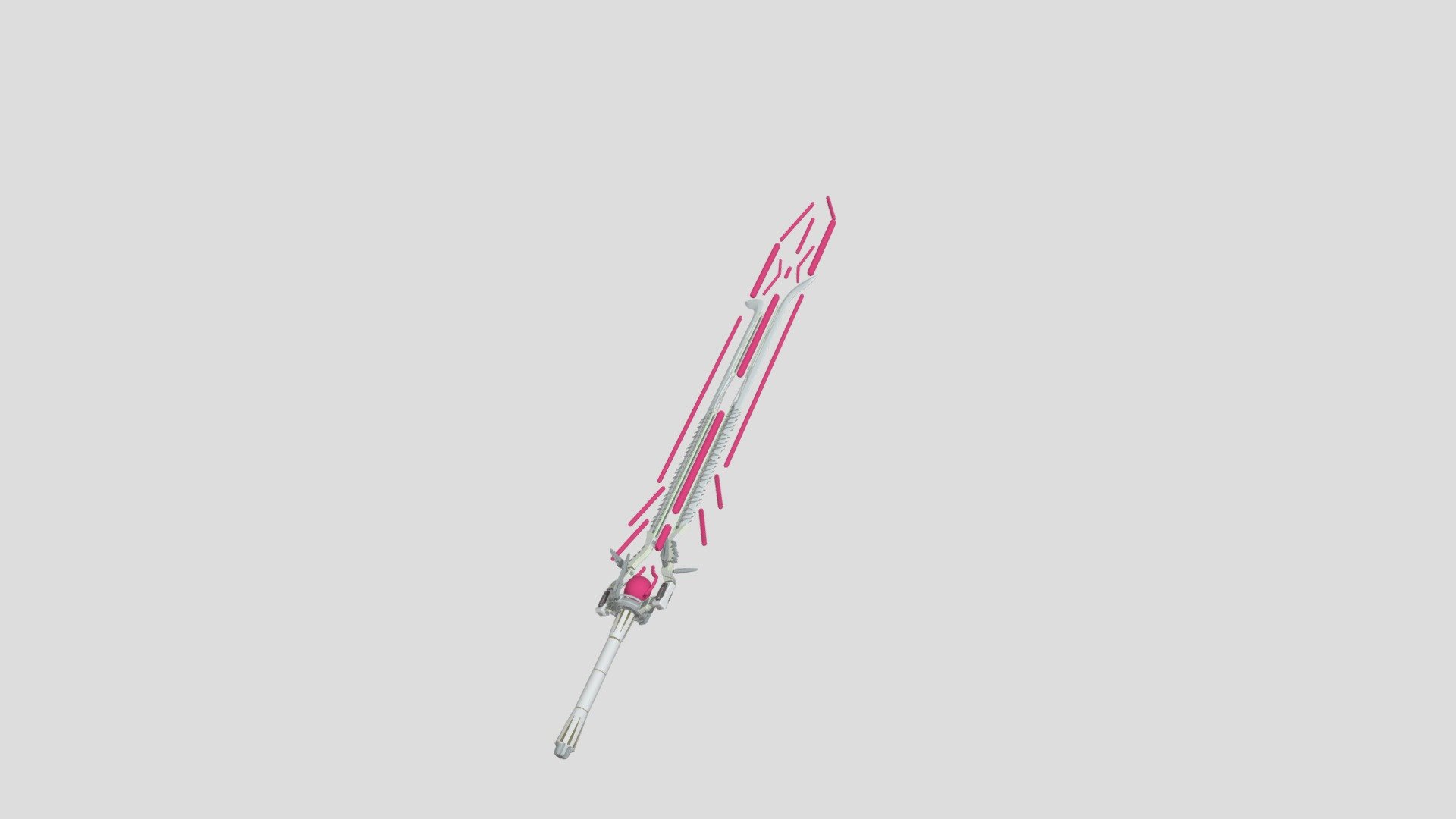 Red sci-fi sword - 3D model by playdima513 [7ec243f] - Sketchfab