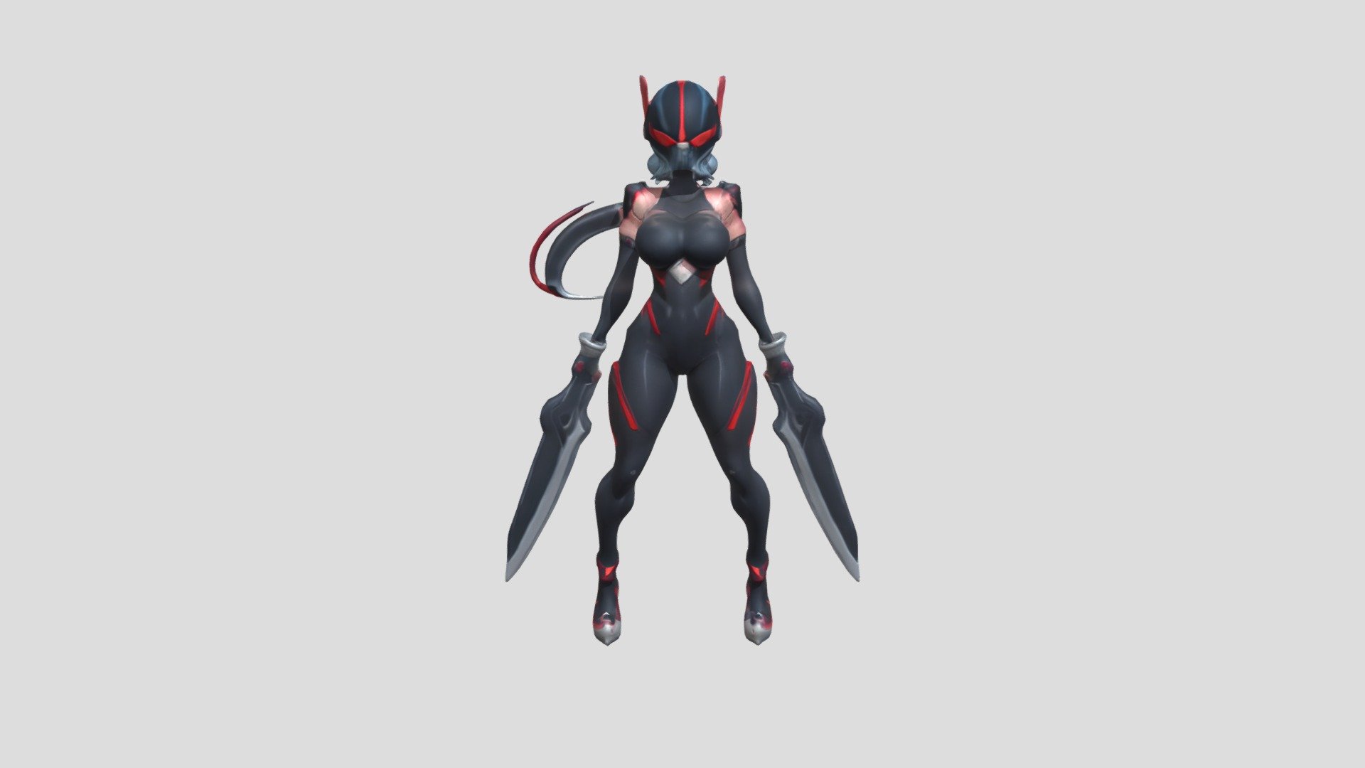 Anime Black Suit Agent - Download Free 3D model by james.dales ...