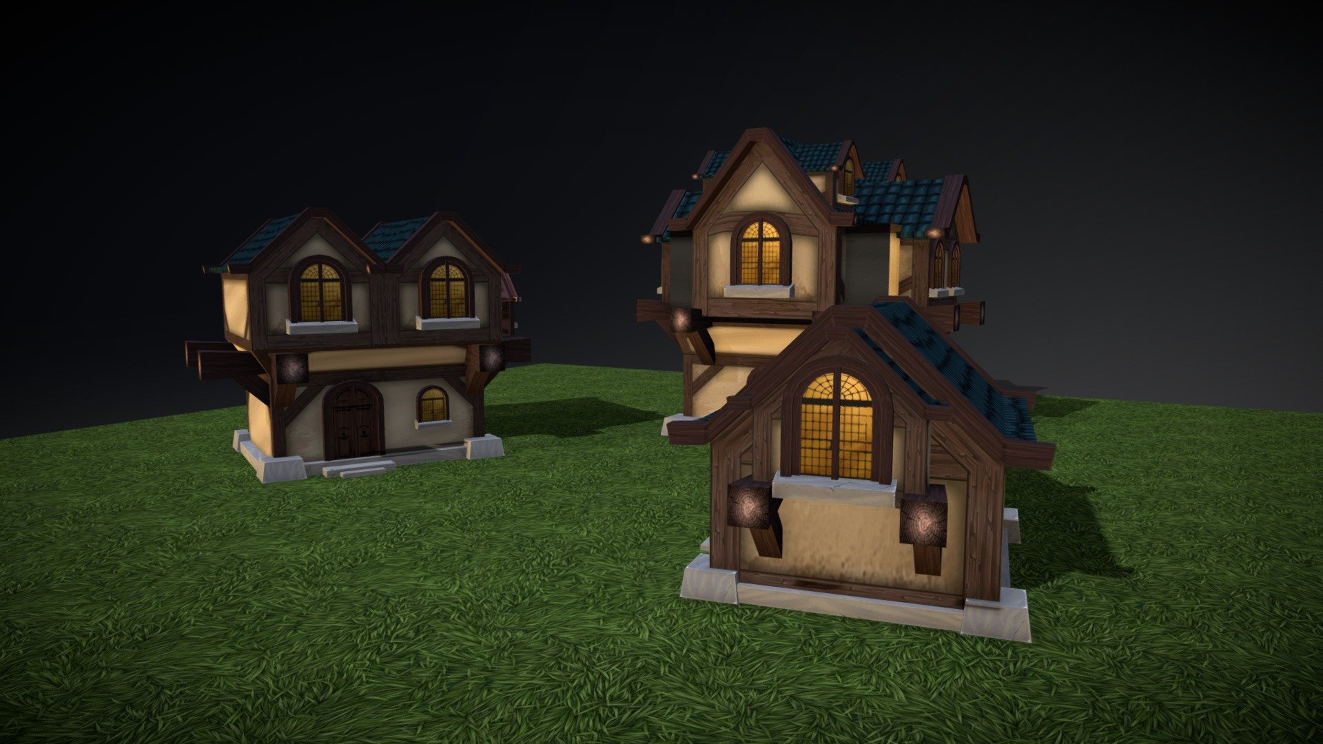 Forest Houses - 3D model by M. Karg (@Martin_k) [7ec38e3] - Sketchfab