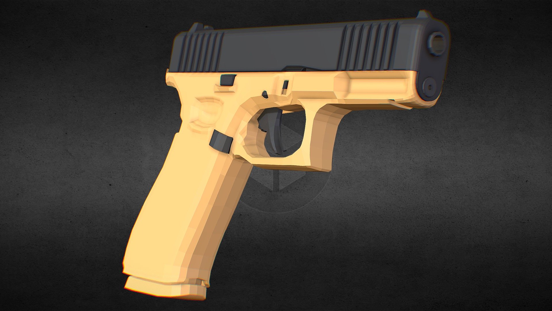 Low-Poly Handgun - Download Free 3D model by JaumWF [7eca390] - Sketchfab