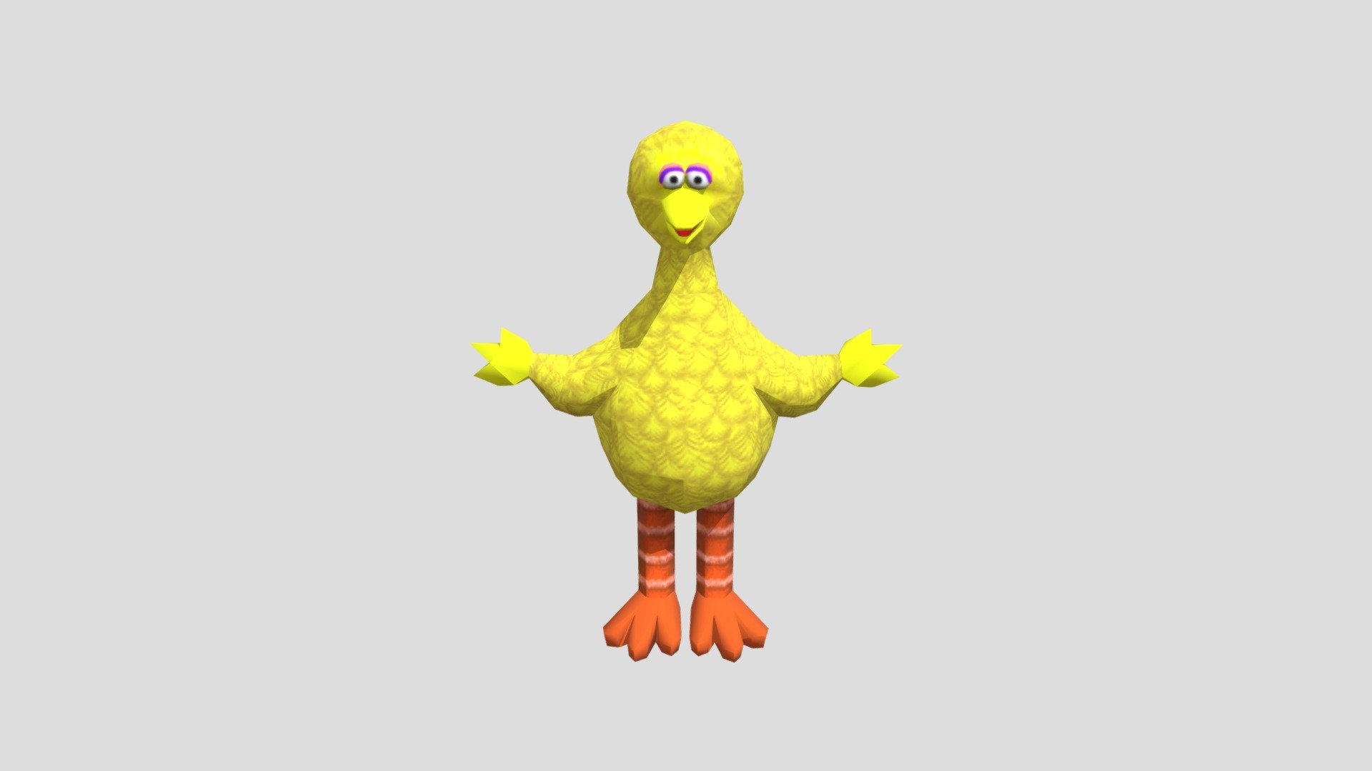 Nintendo 64 - Elmos Letter Adventure - Big Bird - Download Free 3D ...