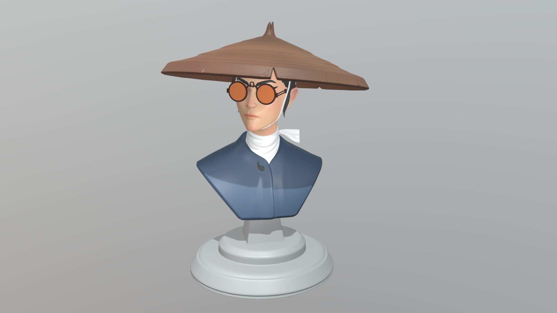 Mizu - Blue eye samurai | 3dprint models, assets - 3D model by Serik ...