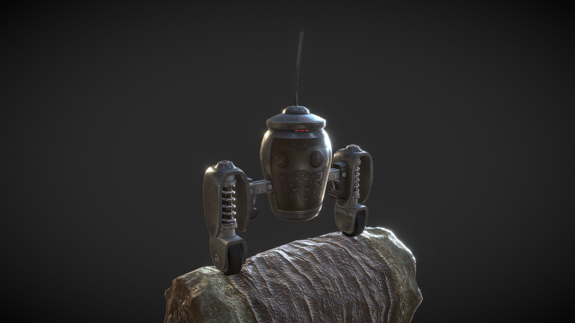 Remote Surveillance Robot - 3D model by rivetech [7ed5533] - Sketchfab