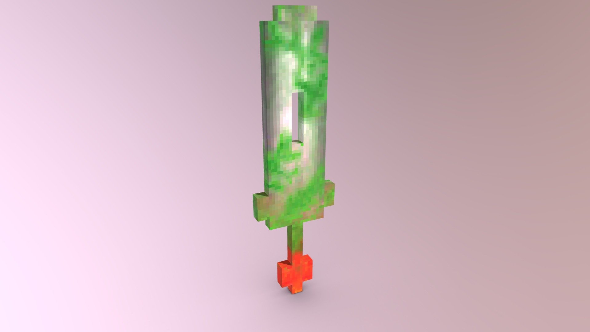 Minecraft - OLD ROSE MOSS SWORD - 3D model by zNANIII [7ed63d7] - Sketchfab
