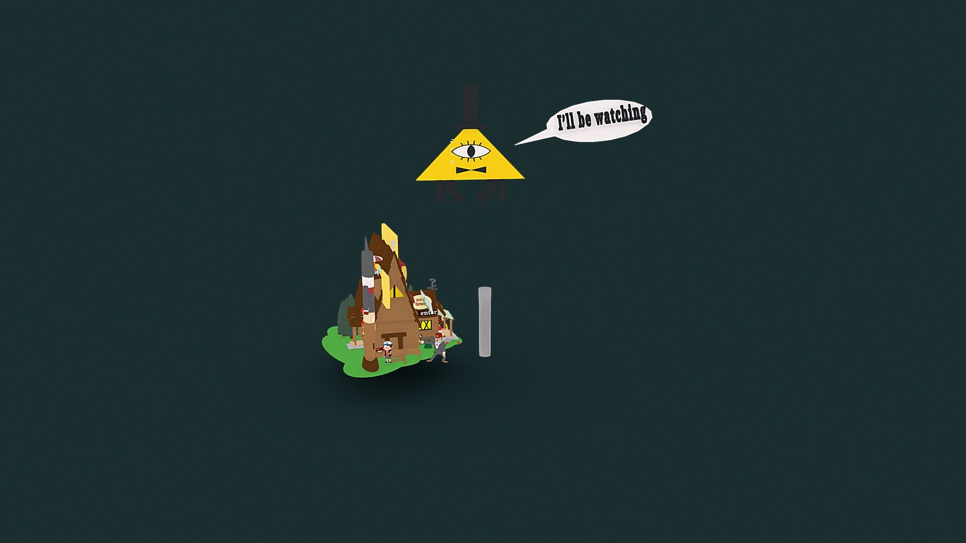 Mystery Shack (Gravity Falls) - Download Free 3D model by ᗰOᑎKEY ᗪ ...