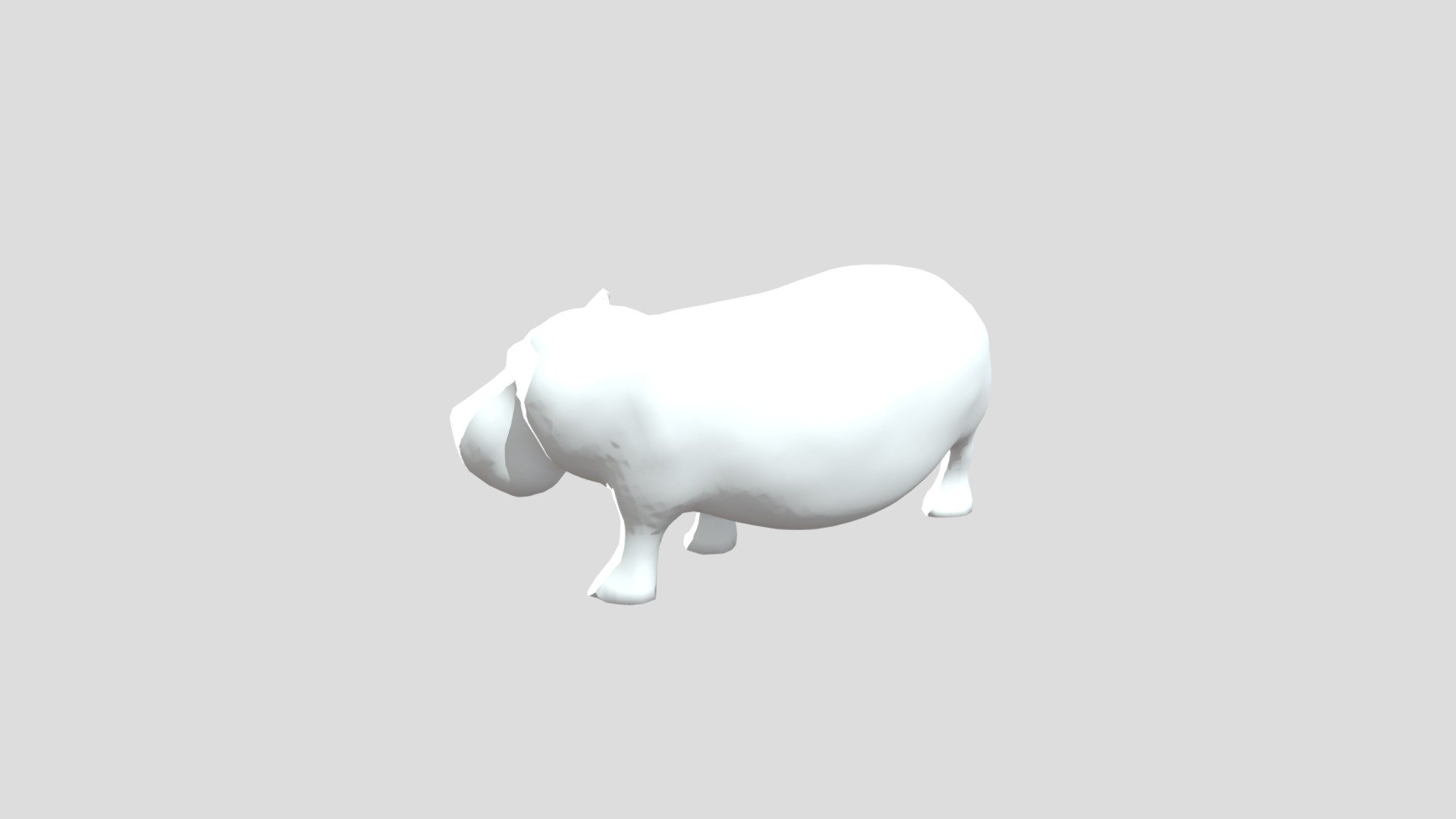 Hippo Quad Mesh - Download Free 3D model by WhySoloco [7ee2ace] - Sketchfab