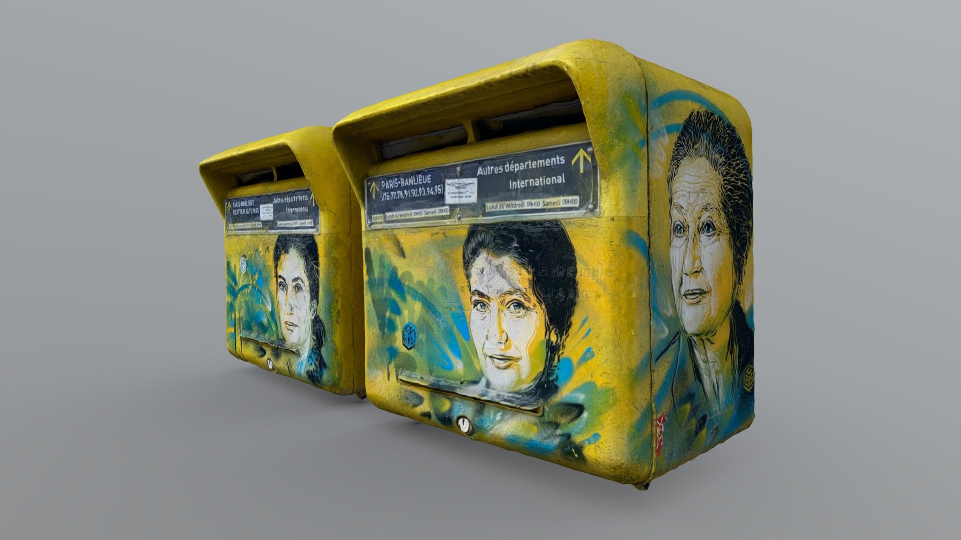 Letter boxes - photogrammetry - Download Free 3D model by Nicolas ...