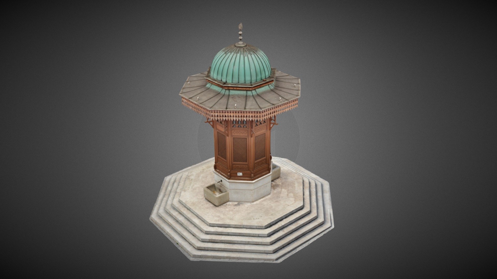 Sebilj in Sarajevo - 3D model by Gačanović Faris (@faris.g) [7ee77b0 ...