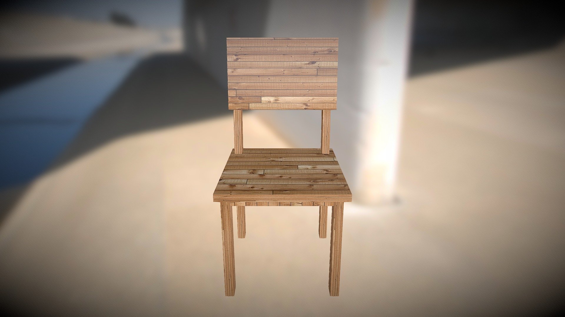 WOOD CHAIR - 3D model by novarize [7ee8cd7] - Sketchfab