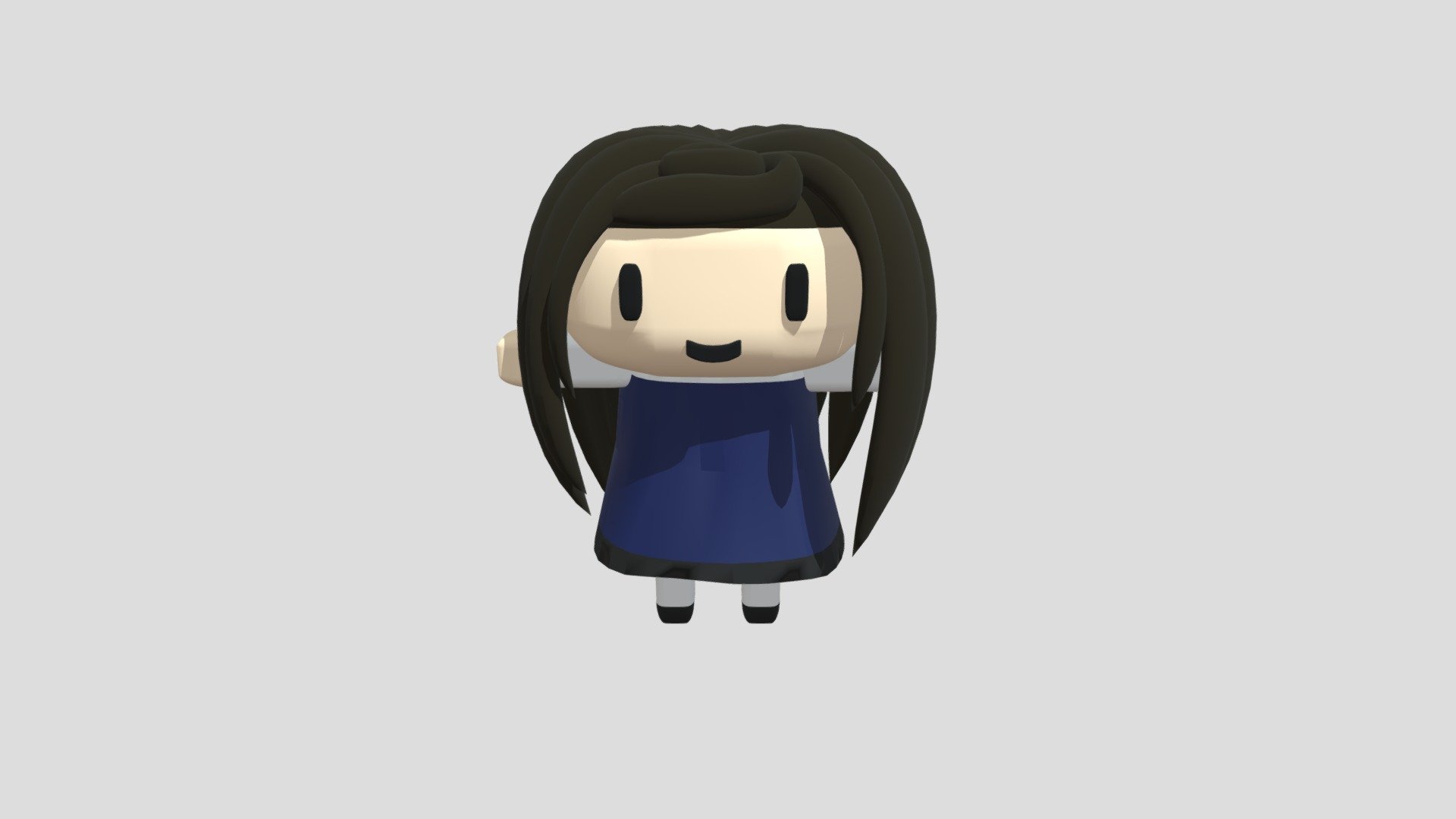 Chibi Girl 1 - Download Free 3D model by Seb00927 [7ee8e06] - Sketchfab