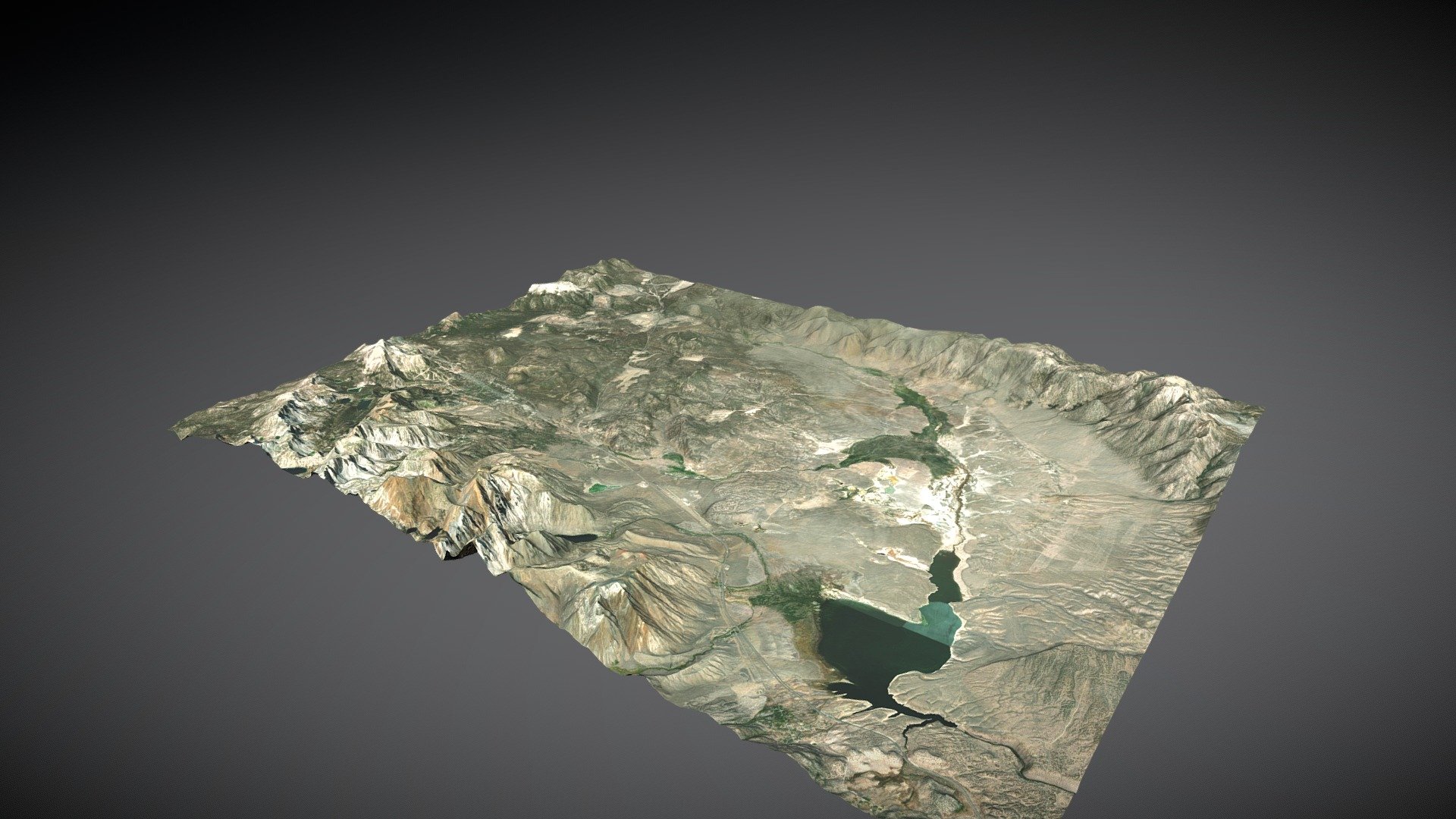 Long Valley caldera, California, USA (x2) - Download Free 3D model by ...