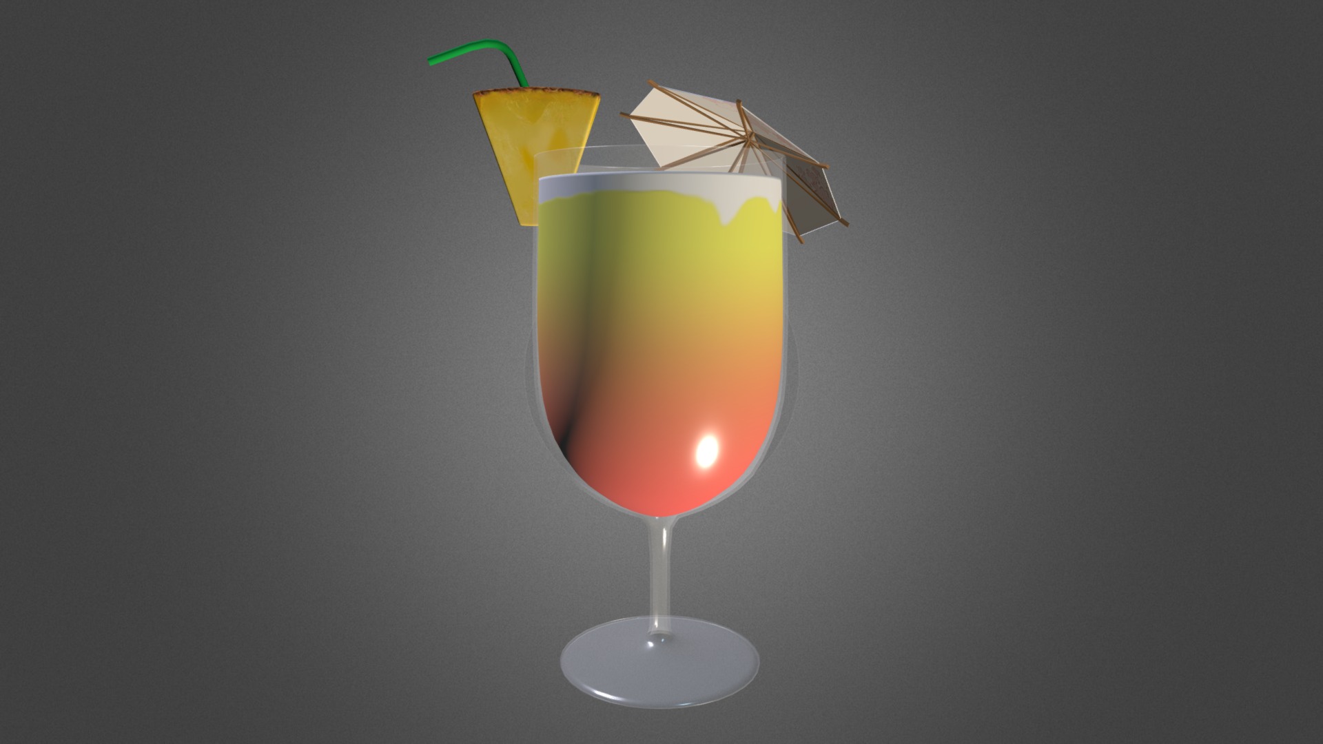 Sunrise Cocktail - 3D model by Aqualianna [7eebc9c] - Sketchfab
