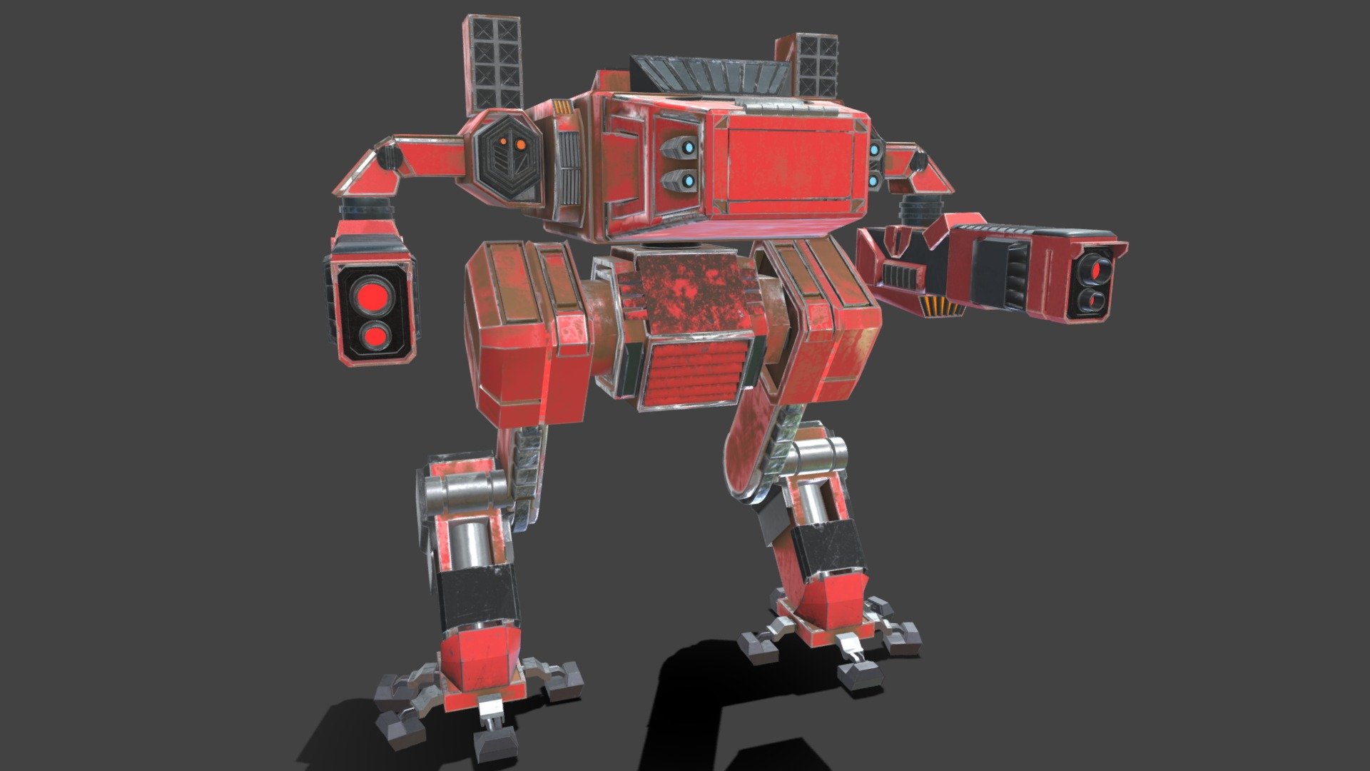MECH MILITARY ROBOT - 3D model by Ashutosh Sharma (@Ashu3d) [7eed897 ...