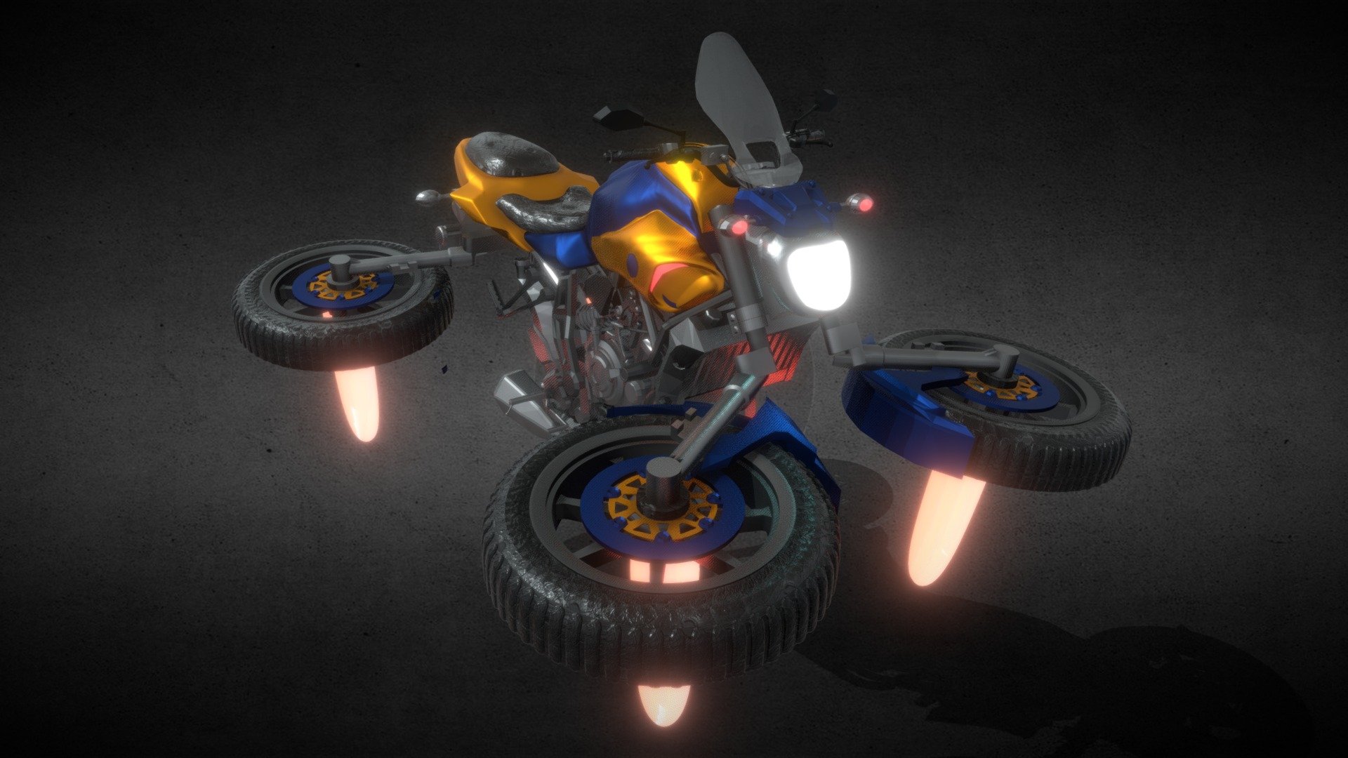 Yamaha FZ 07 SciFi-ed - Buy Royalty Free 3D model by arjun_stark ...