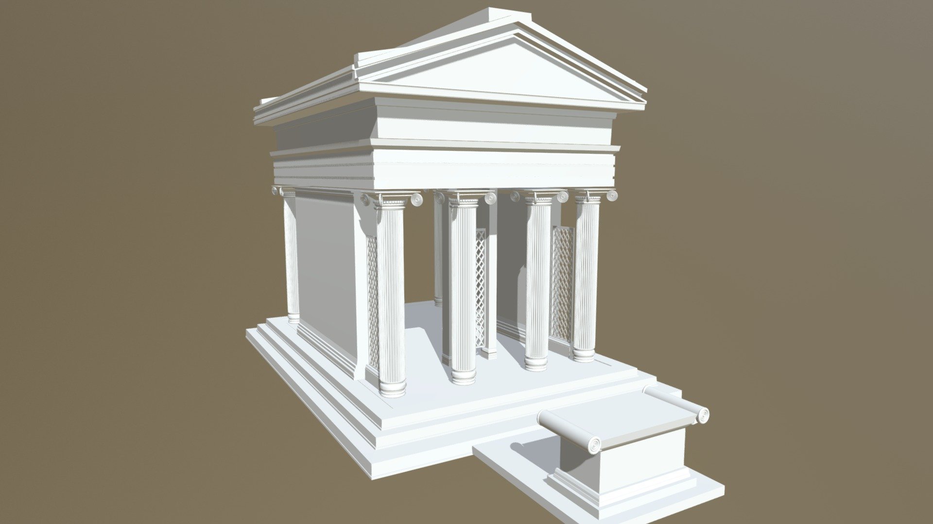 3D Modeling: Roman temple - 3D model by JulienBernier3D [7ef1575 ...