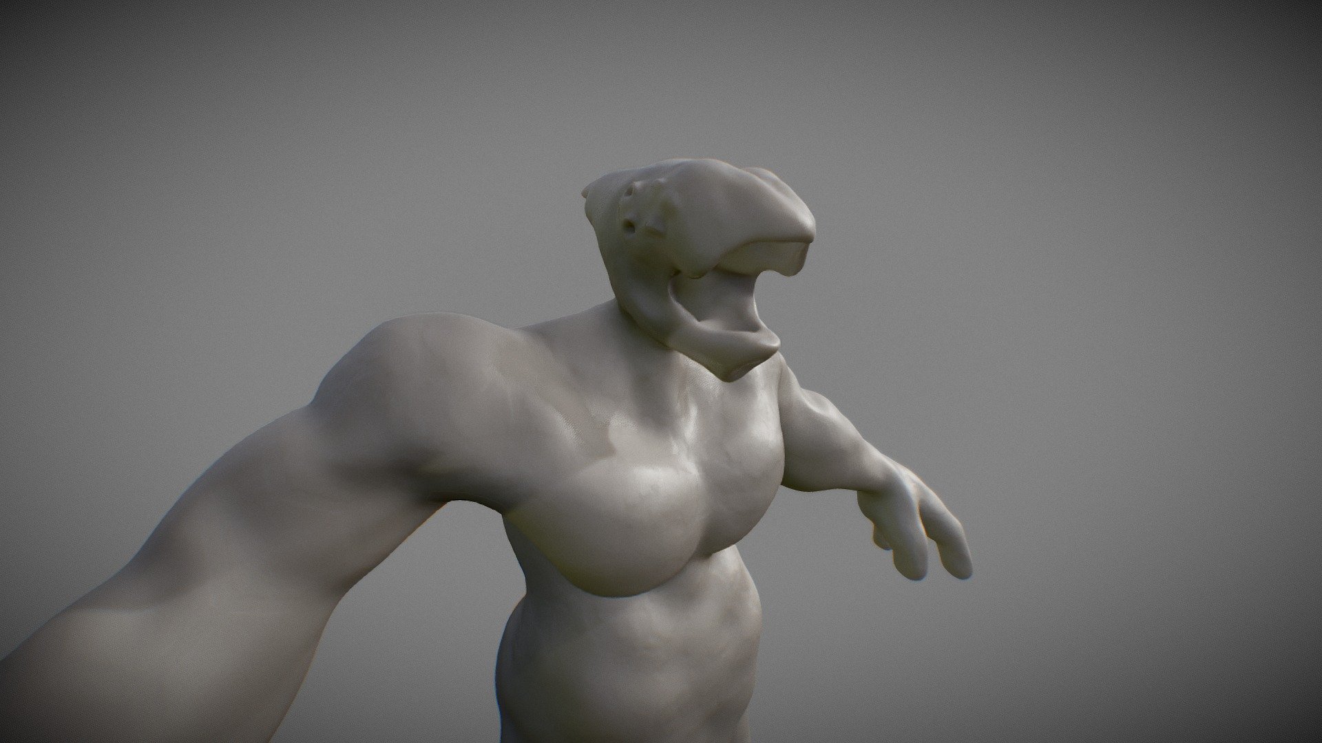 Monster Sculpt. - Download Free 3D model by Isaack - Tacko The 3D Guy ...