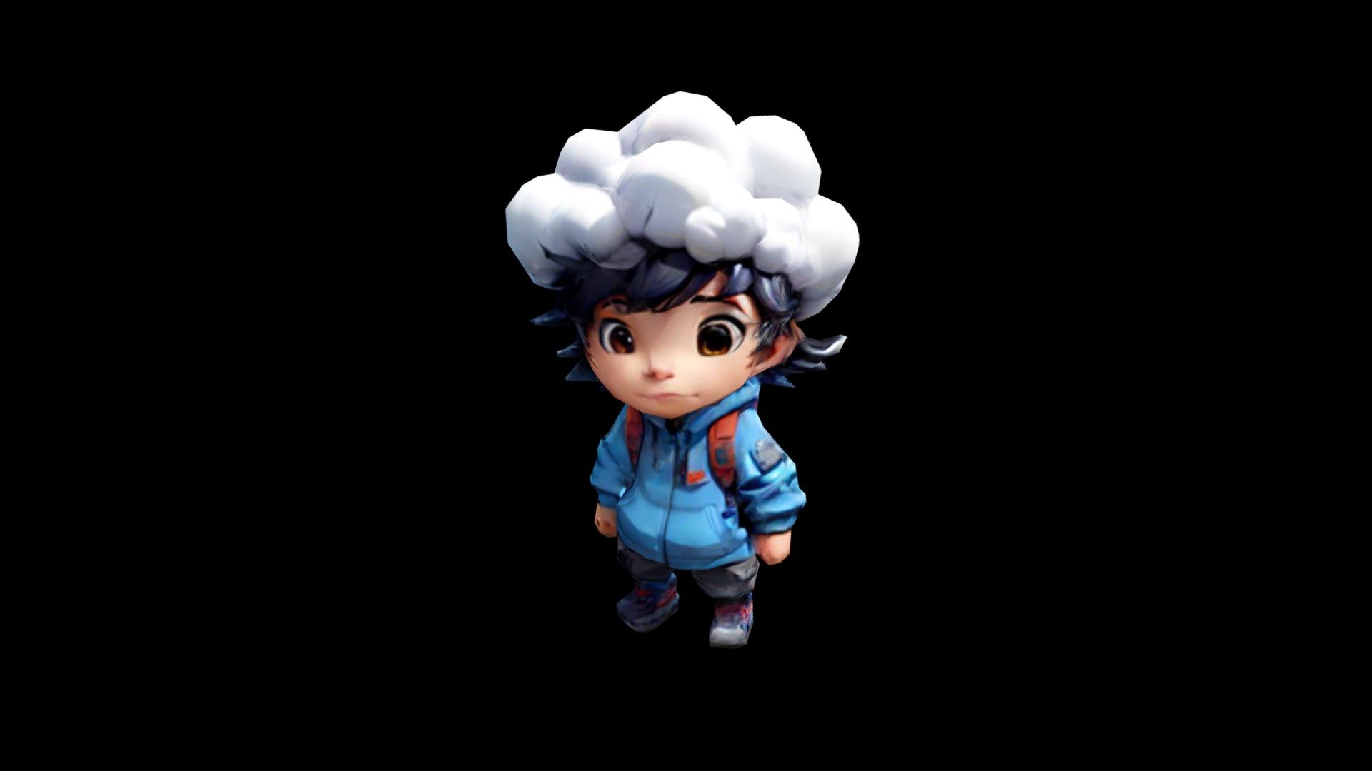 In the image, theres a digital character with a - Download Free 3D ...