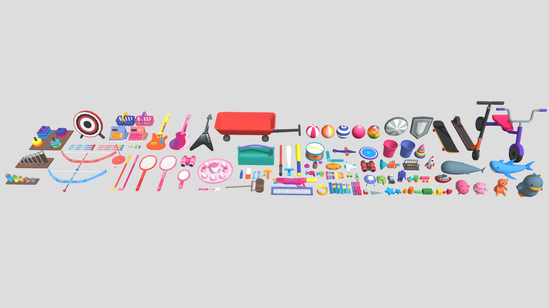 Low Poly Toy Pack - 3D model by Özgün A. Altuntaş (@ozgunanilaltuntas ...