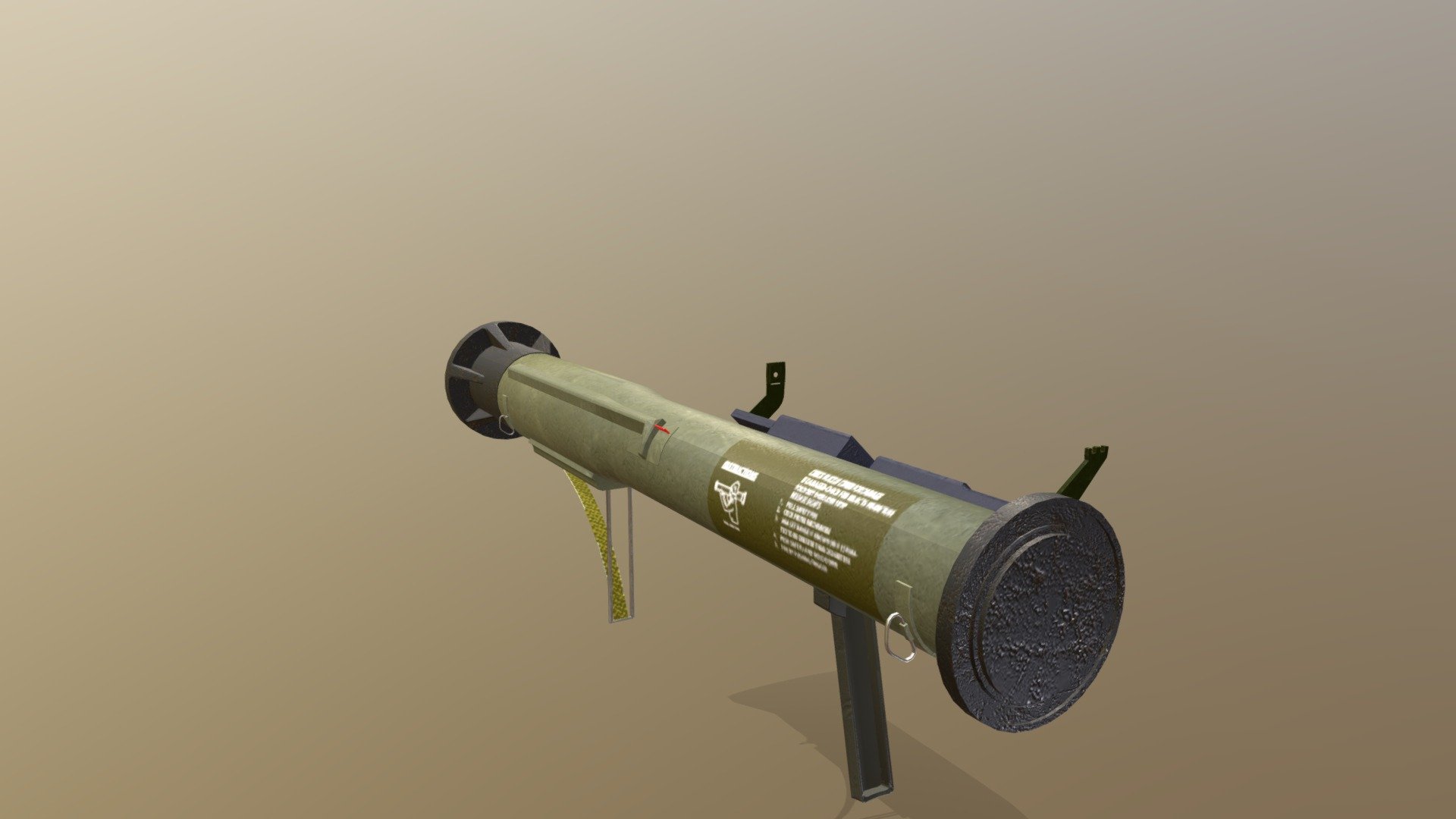 Anti-Tank Grenade Launcher | AT4 | GameReady - Download Free 3D model ...