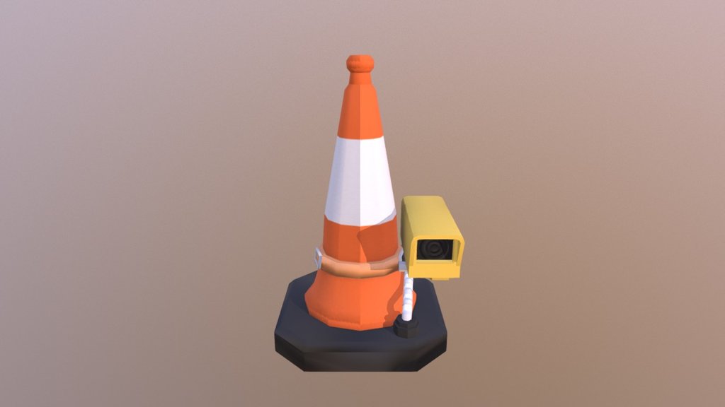 Traffic Cone Hat - 3D model by Pippen (@abstractboy) [7ef9175] - Sketchfab