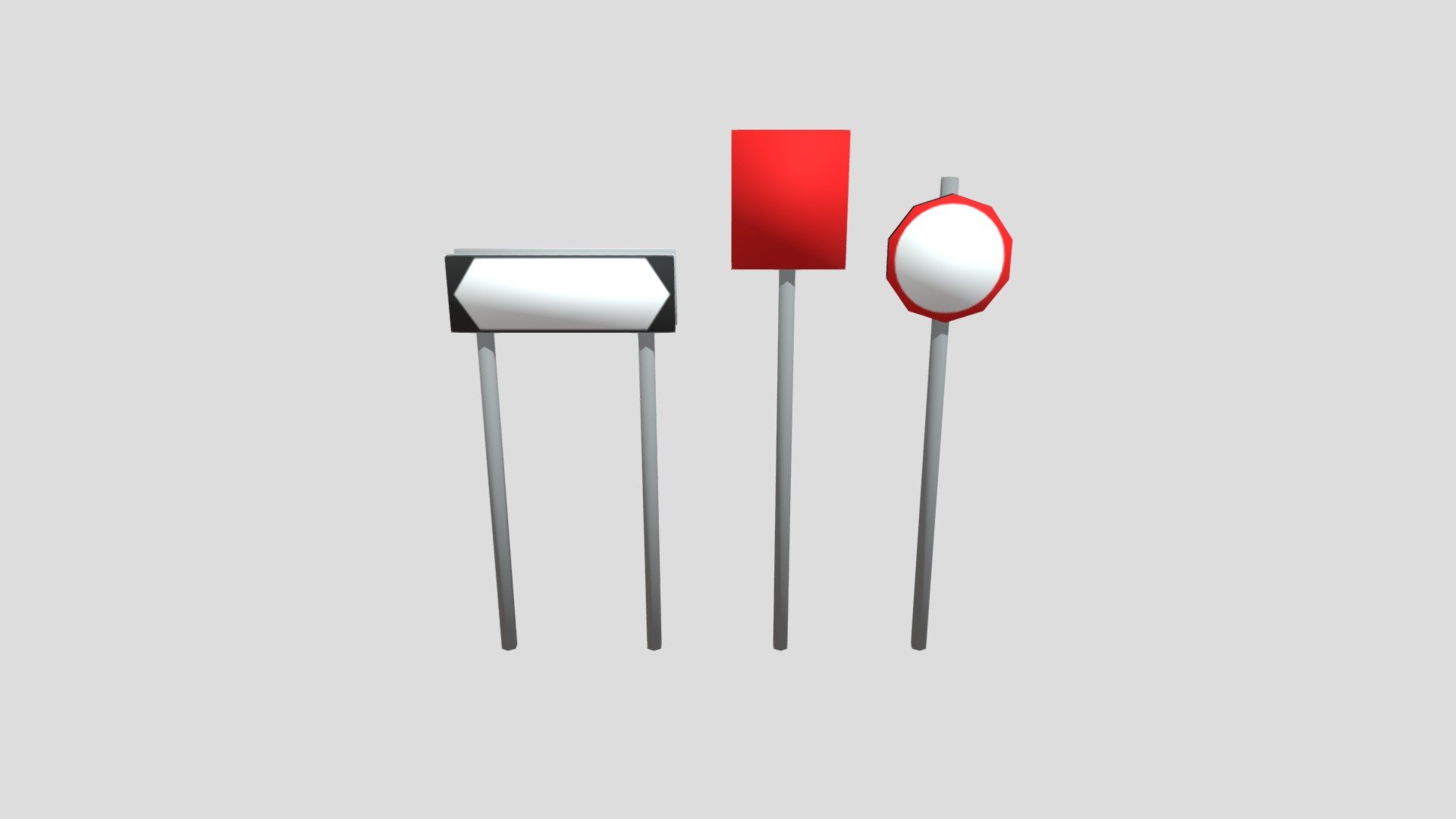 Street Signs - 3D model by Jeffrey (@jeffrey19) [7ef94c9] - Sketchfab