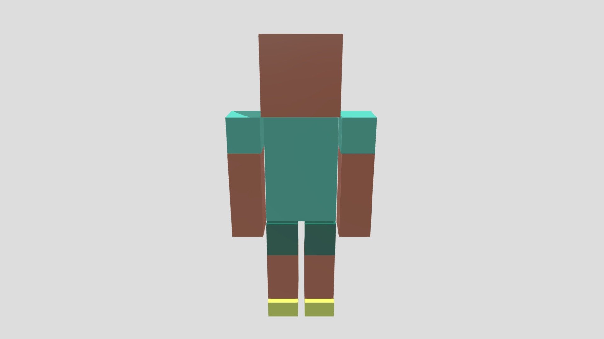 Low poly animated minecraft footballer - Download Free 3D model by ...