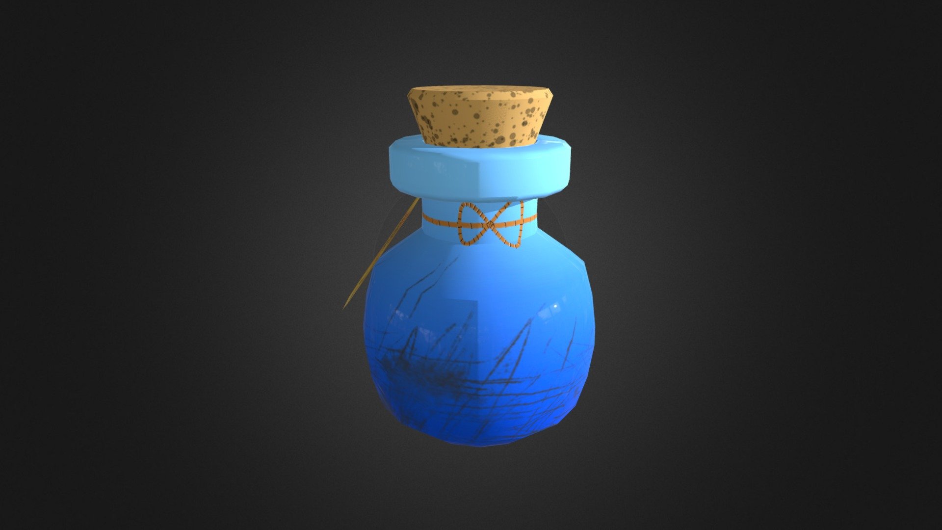 Potion Bottle With Handpainted Textures - 3D model by LukeMarsh201 ...